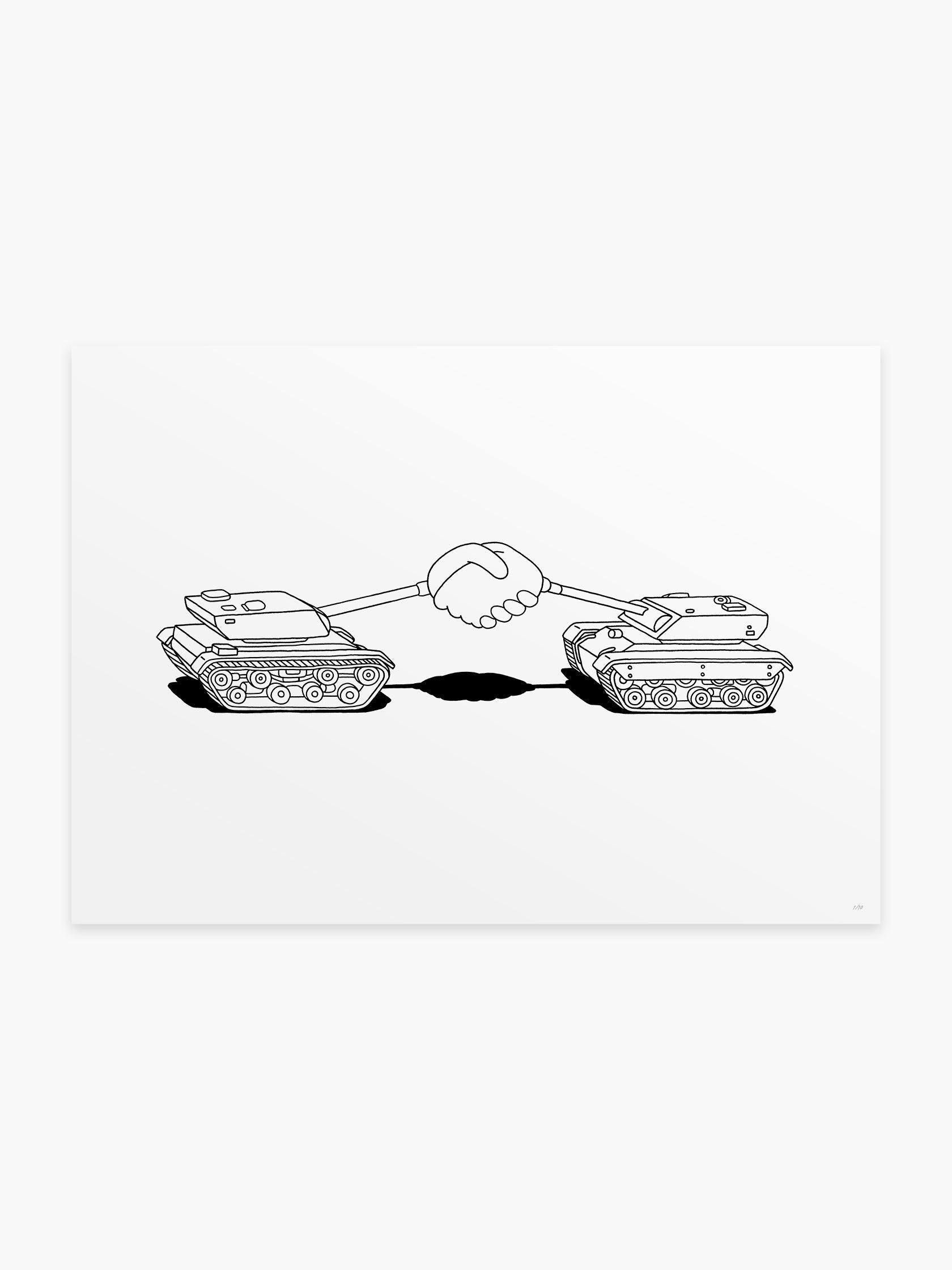 War Is Over Mono by Damien Weighill – Mankovsky Gallery